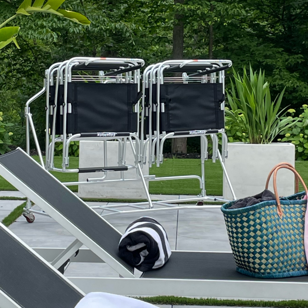 EdgeMate Storage Rack for Commercial Pools - EdgeMate Pool Chair